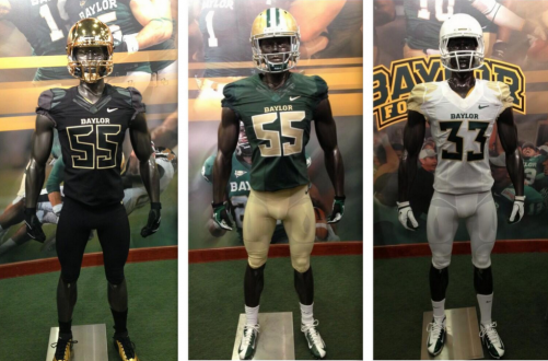 Baylor Bears football team unveils new uniforms