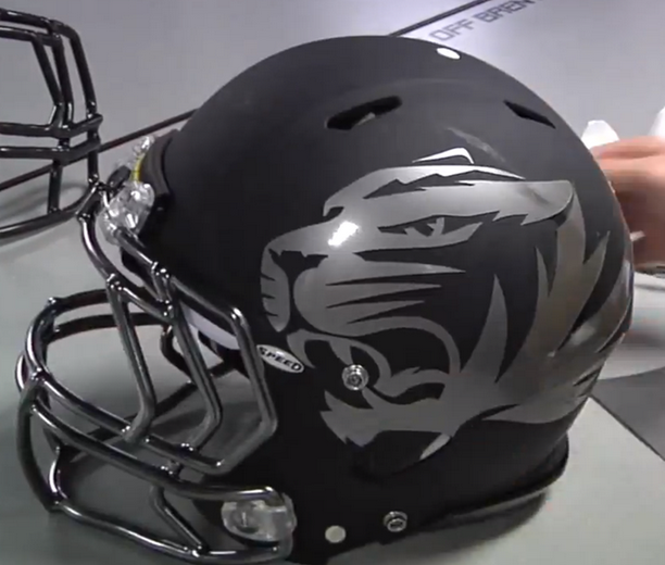 Mizzou Football Helmet Gray