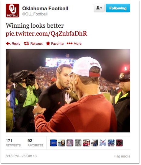 Oklahoma twitter account trolls Kliff Kingsbury after beating Texas ...