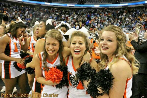 PHOTO: The Mercer Cheerleaders Started Crying After Upset of Duke