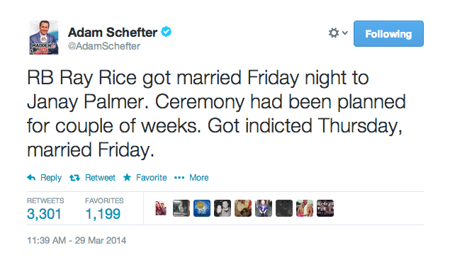 Ray Rice Gets Indicted on Thursday, Married on Friday