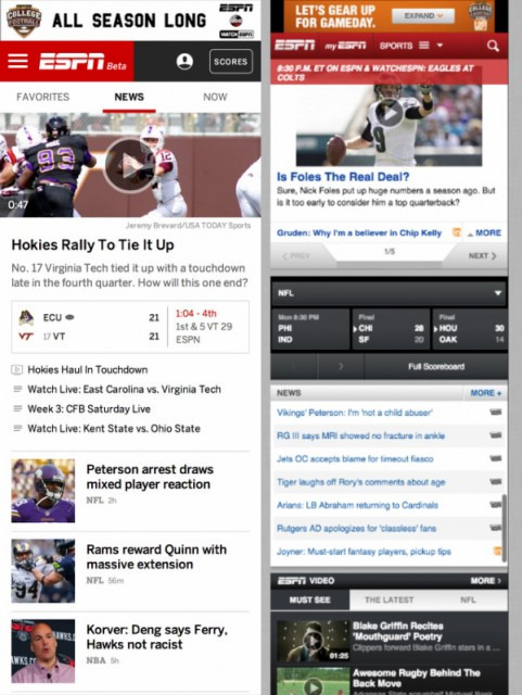 Here's What The ESPN.Com Redesign Will Look Like