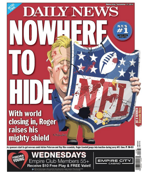 New York Daily News Covers Take Shot At Roger Goodell