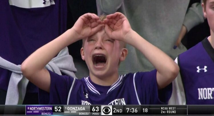 Crying Northwestern Fan Is The Star Of NCAA Tournament