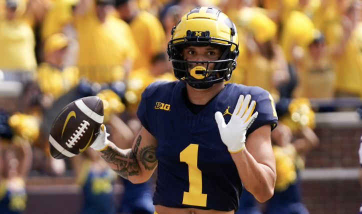 Michigan Football Highlights Roman Wilson's 3 TDs With Neat Post