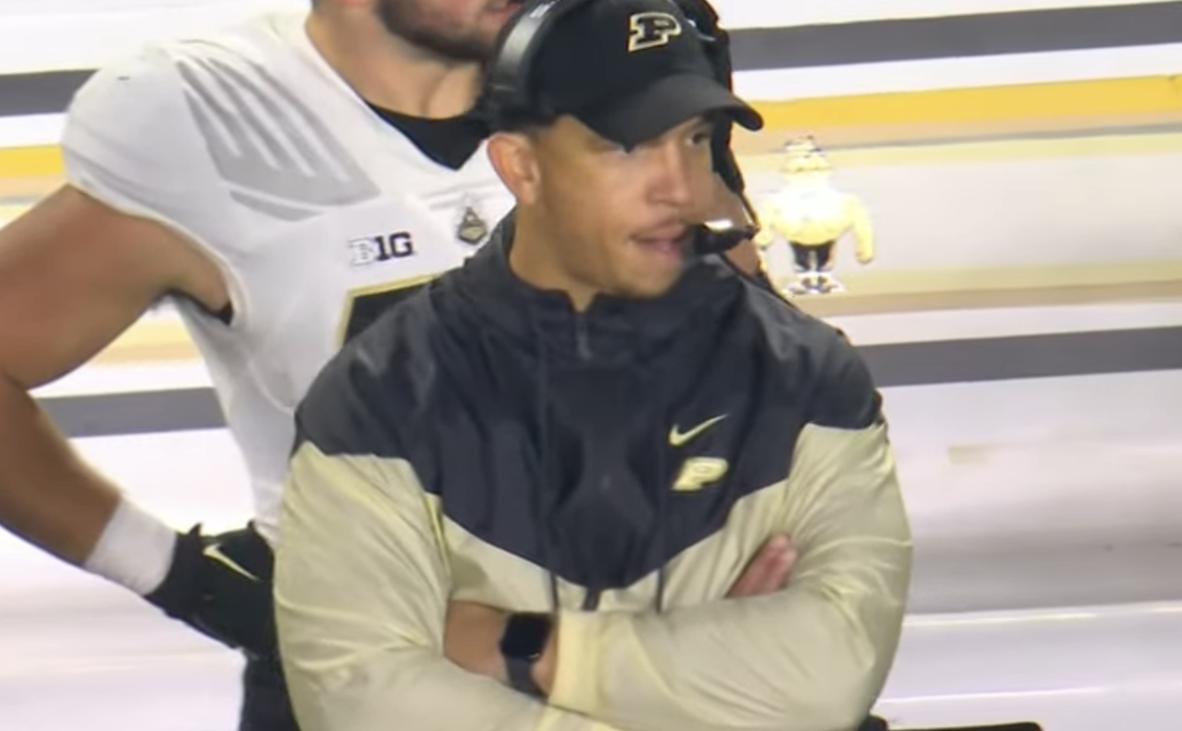 It Sure Looks Like A Purdue Coach Was Doing Some Cheating During The ...