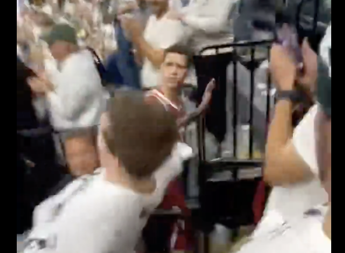 Arkansas Player Headshots Michigan State Fan With Towel After Hoops ...